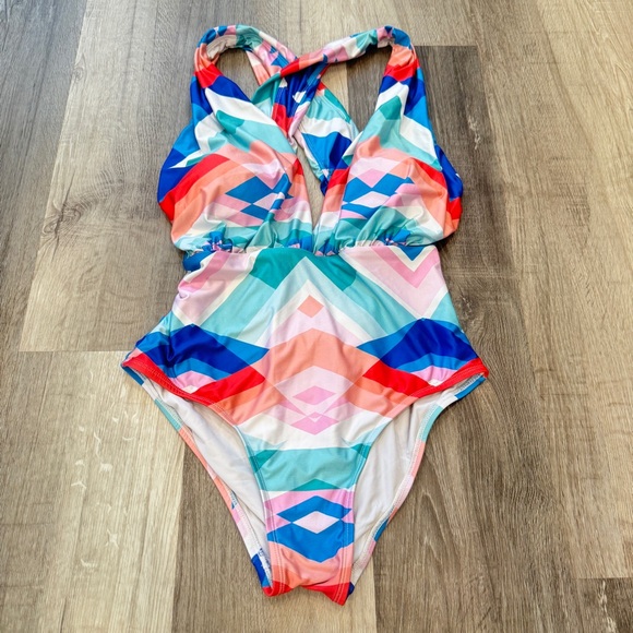 Modcloth | Swim | High Dive Modcloth One Piece Swimsuit Womens Large ...